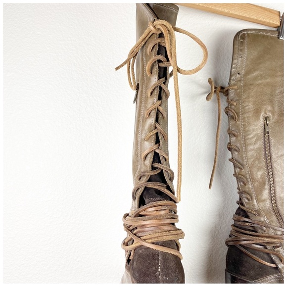 Freebird by Steven | Shoes | Freebird Coal Brown Lace Up Boots Size 65 ...